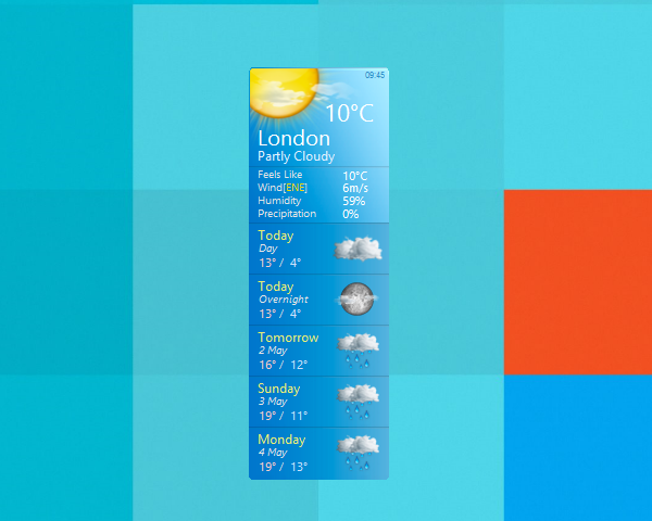 Weather Center Windows 10 Gadget - Win10Gadgets