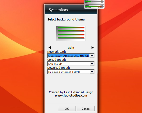 System Bars Windows 10 Gadget - Win10Gadgets