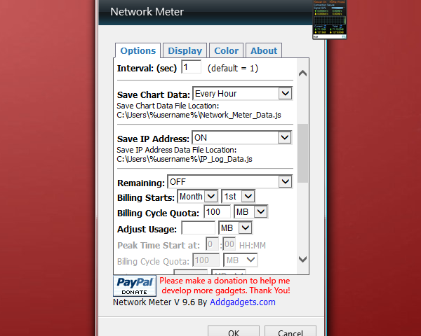 Network Meter Windows 10 Gadget - Win10Gadgets