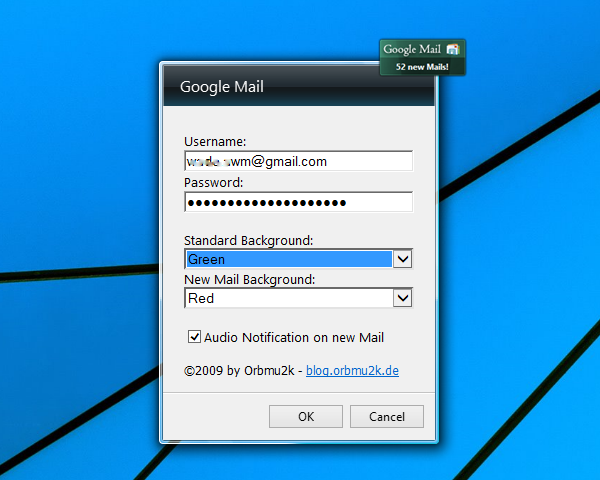 Google Mail Windows 10 Gadget - Win10Gadgets