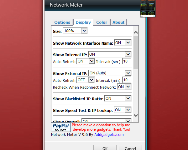 Network Meter Windows 10 Gadget - Win10Gadgets