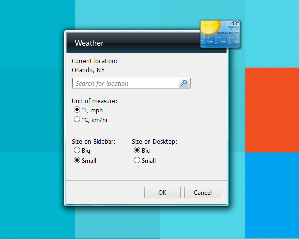 Weather Windows 10 Gadget - Win10Gadgets
