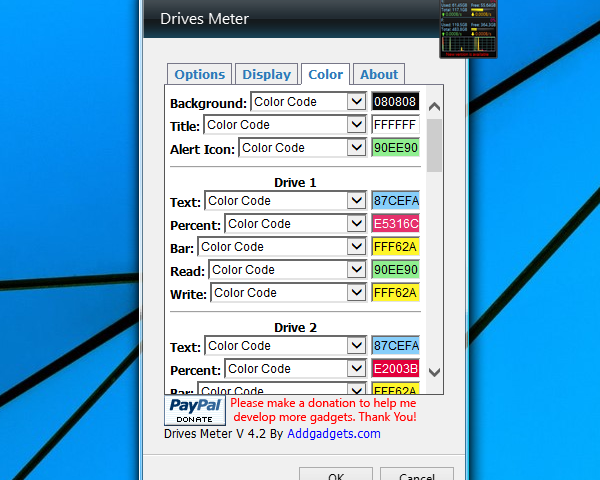 Drives Meter Windows 10 Gadget - Win10Gadgets