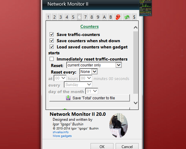 Network Monitor II Windows 10 Gadget - Win10Gadgets