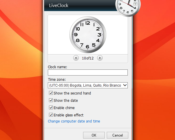 Live Clock Windows 10 Gadget - Win10Gadgets