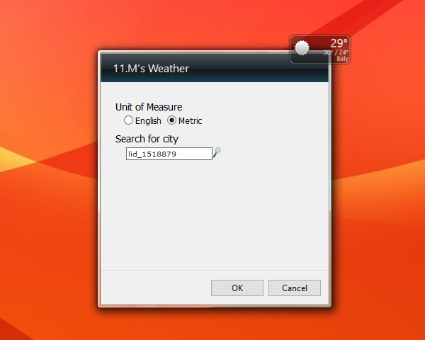 M's Weather Windows 10 Gadget - Win10Gadgets
