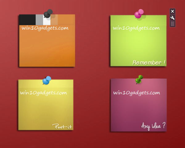 Post-it Windows 10 Gadget - Win10Gadgets