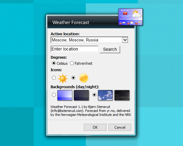 Weather Forecast Windows 10 Gadget - Win10Gadgets