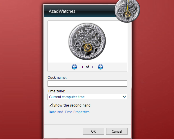 Azad Clock Windows 10 Gadget - Win10Gadgets