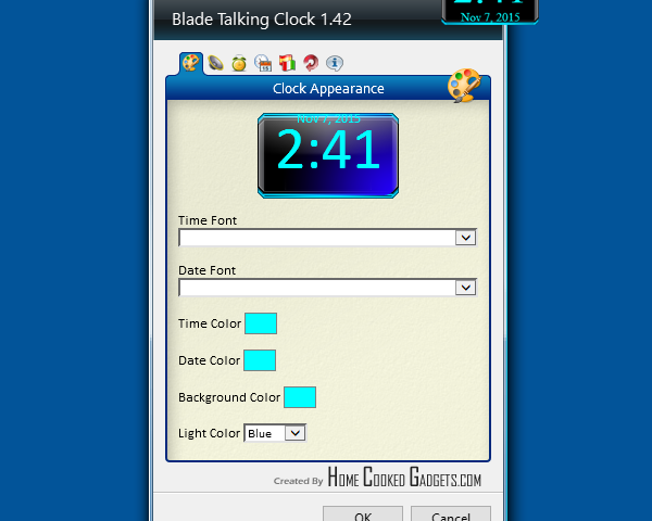 Blade Talking Clock Windows 10 Gadget - Win10Gadgets