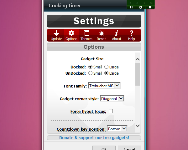 Cooking Timer Windows 10 Gadget - Win10Gadgets