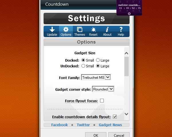 Countdown Windows 10 Gadget - Win10Gadgets