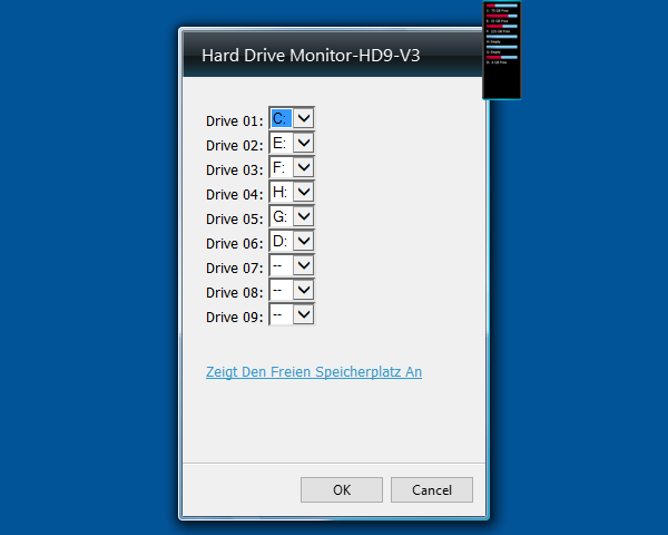Hard Drive Monitor-HD9-V3 Windows 10 Gadget - Win10Gadgets